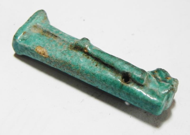 ANCIENT EGYPT, LARGE FAIENCE THOTH AMULET. 600 - 300 B.C