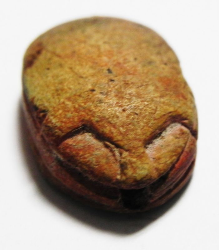 ANCIENT EGYPT. NEW KINGDOM STONE SCARAB. 1400-1200 B.C