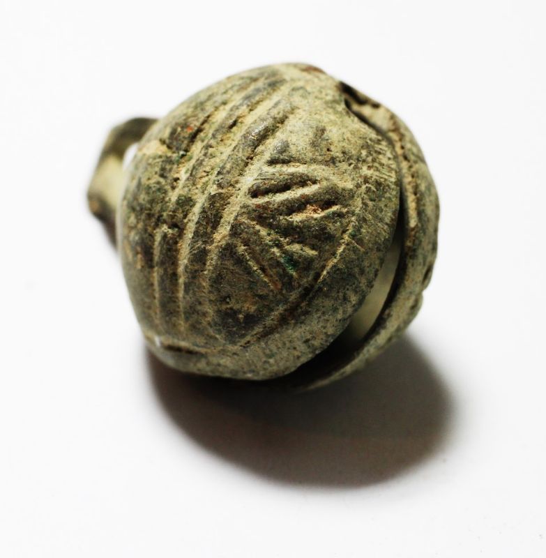 ANCIENT BYZANTINE BRONZE BELL. CATTLE? 800 - 1000 A.D