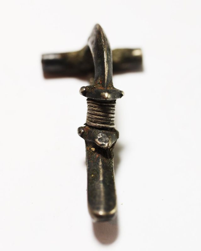 ANCIENT ROMAN. SILVER FIBULA. 100 - 300 A.D