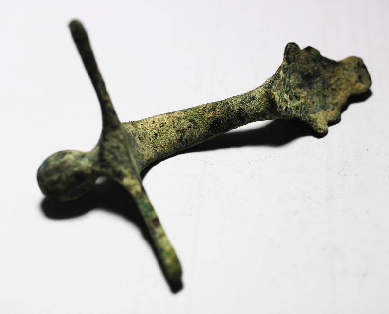 Acropolo. ANCIENT ROMAN. BRONZE HANDLE. 100 - 200 A.D