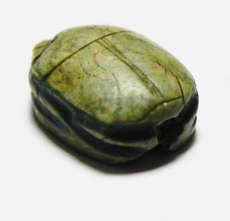 ANCIENT EGYPT, STONE SCARAB . NEW KINGDOM. 1300 B.C