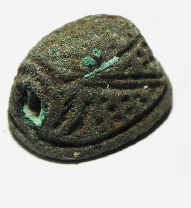 ANCIENT EGYPT, CARTOUCHE OF THUTMOSE III BRONZE SCARAB, VERY RARE ...