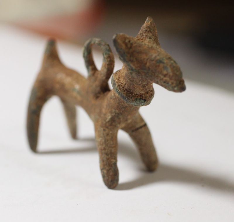 Acropolo. ANCIENT HOLY LAND. BRONZE ANIMAL. 9TH - 6TH CENTURY B.C