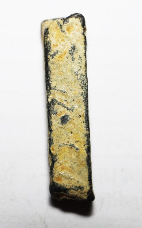 ANCIENT GREEK LEAD INSCRIBED BEAD?. 300 - 100 B.C