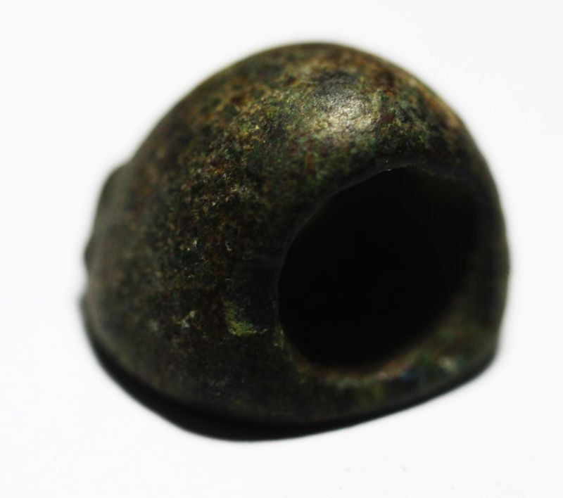ANCIENT SOUTHERN LEVANT. AMMONITE. 8TH - 7TH CENTURY B.C. BRONZE CONOID ...