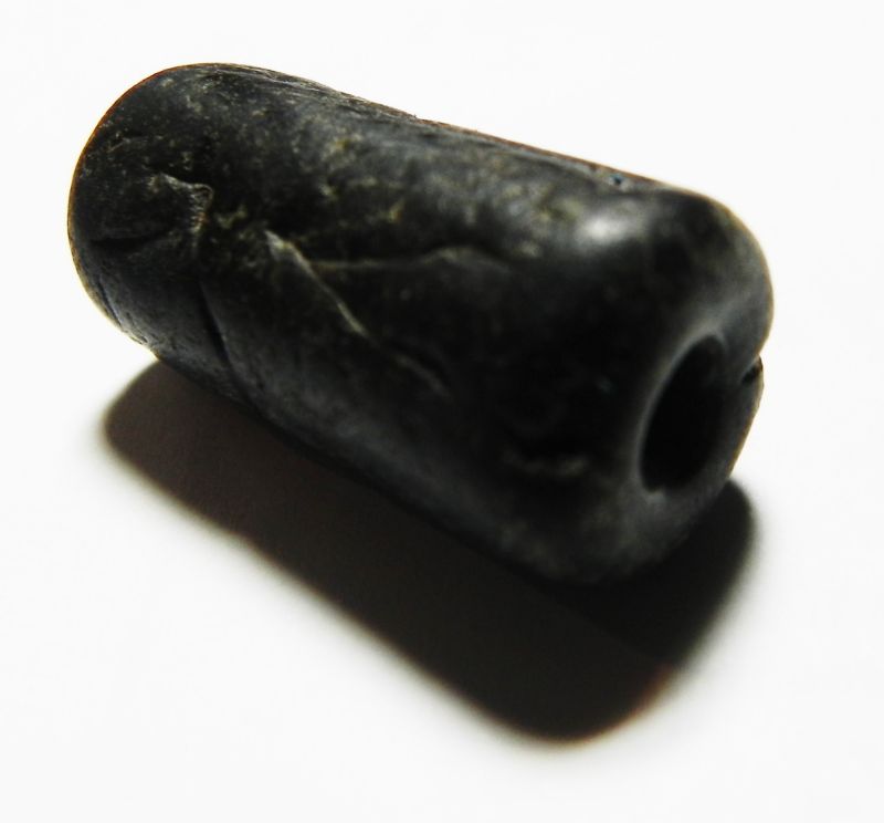 ANCIENT HOLY LAND. CANAANITE STONE CYLINDER SEAL. 1400 B.C