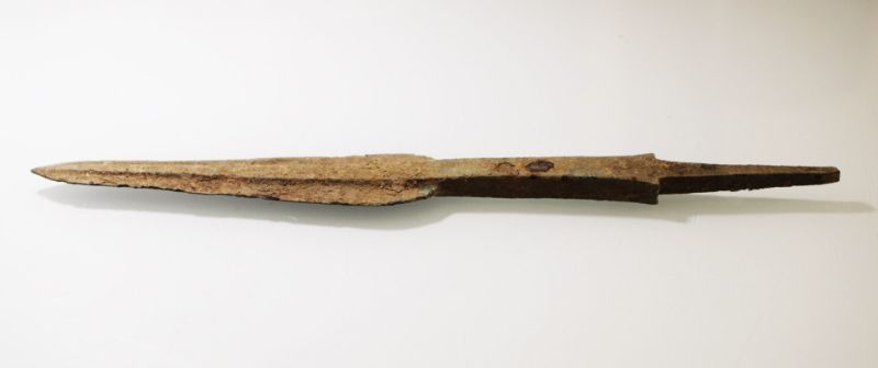 ANCIENT LURISTAN BRONZE LONG SPEAR HEAD. 1200 - 900 B.C
