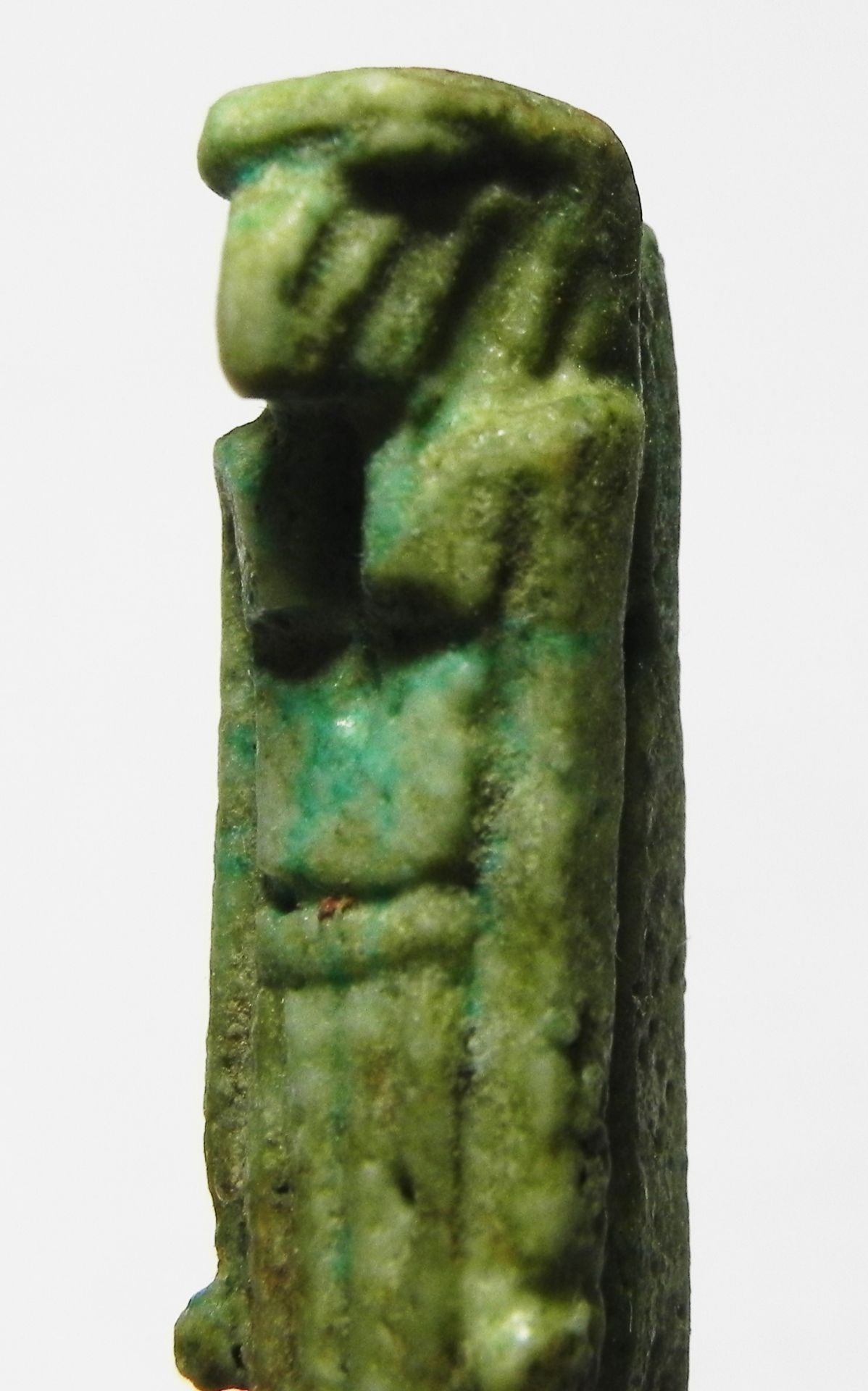 ANCIENT EGYPT - LARGE FAIENCE THOTH AMULET. 1075 - 600 B.C.