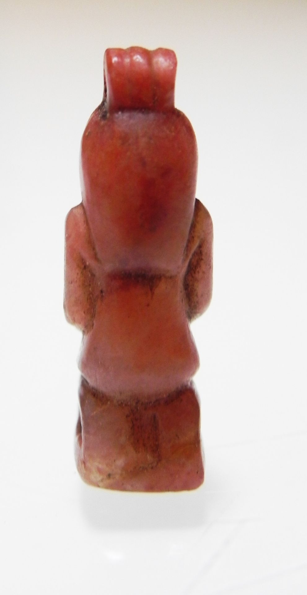 Acropolo. ANCIENT EGYPTIAN CARNELIAN AMULET OF A KNEELING DEITY. NEW ...