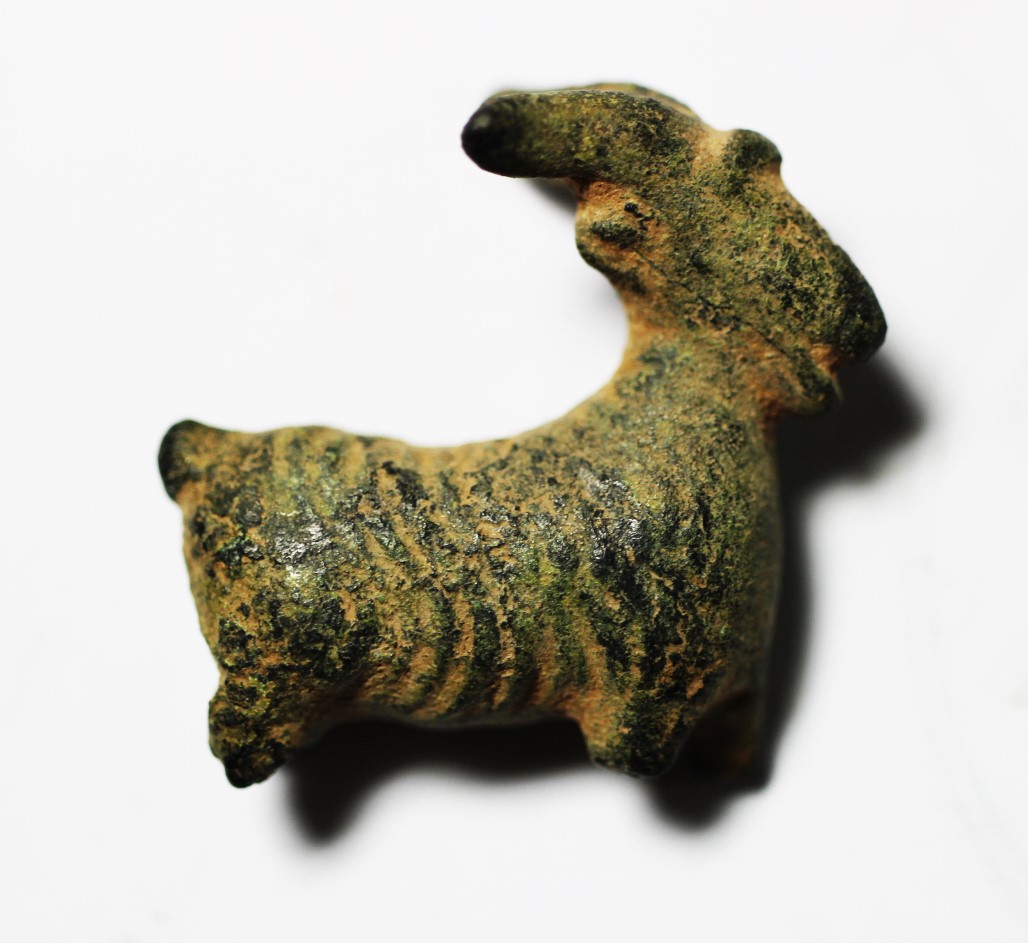 Acropolo. ANCIENT HOLY LAND. BRONZE GOAT. 600 - 500 B.C