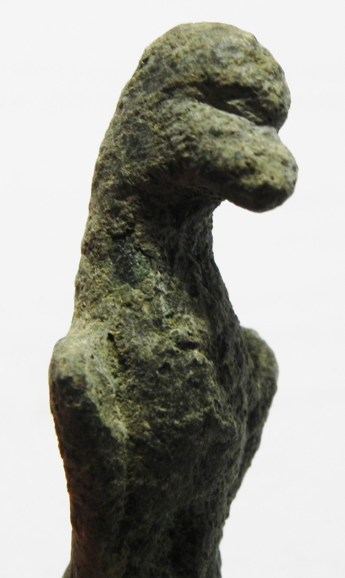 ANCIENT ROMAN OR BYZANTINE BRONZE BIRD. 300 - 500 A.D