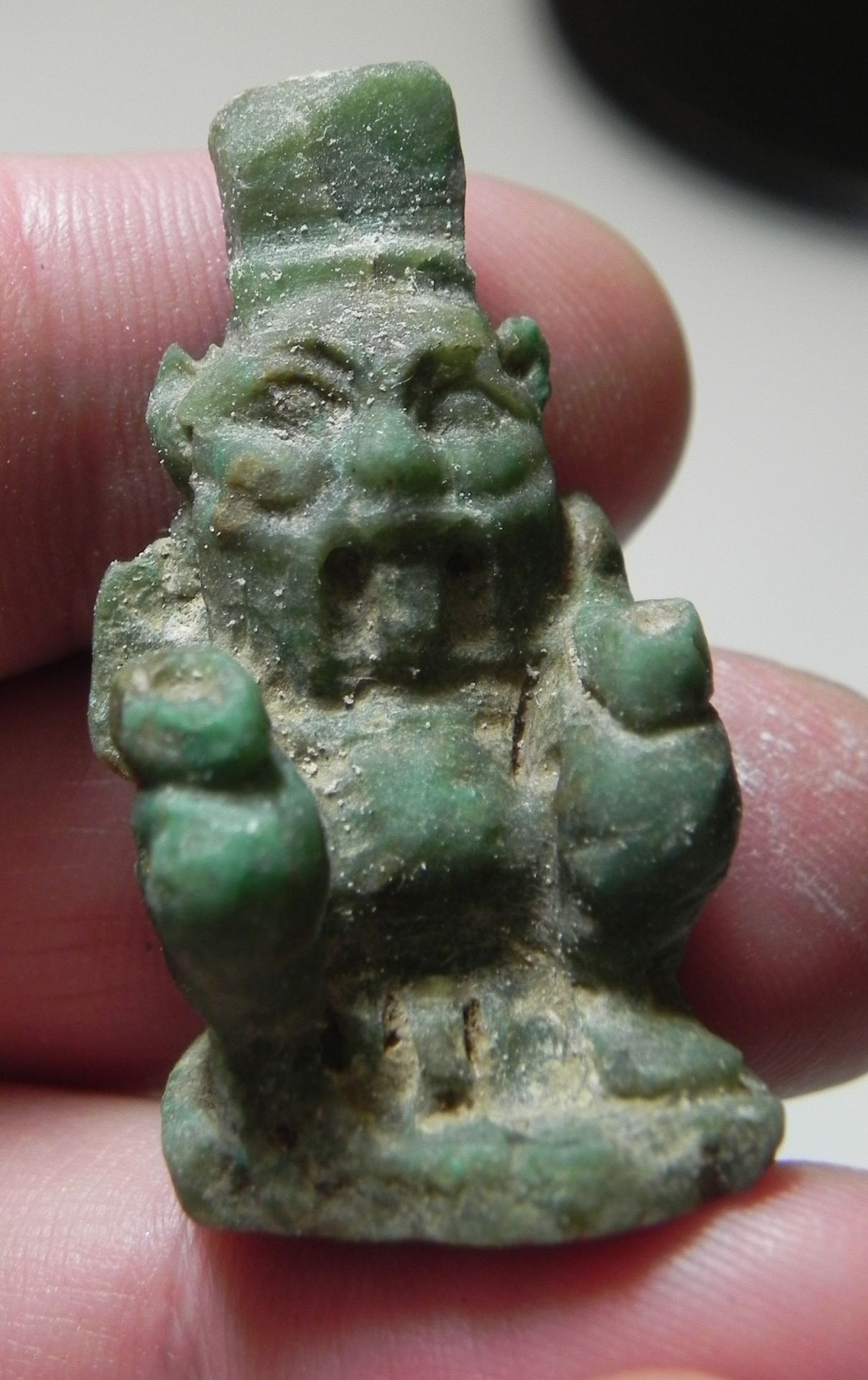 ANCIENT EGYPT. STONE BES FIGURE. NEW KINGDOM. 1500 - 1100 B.C