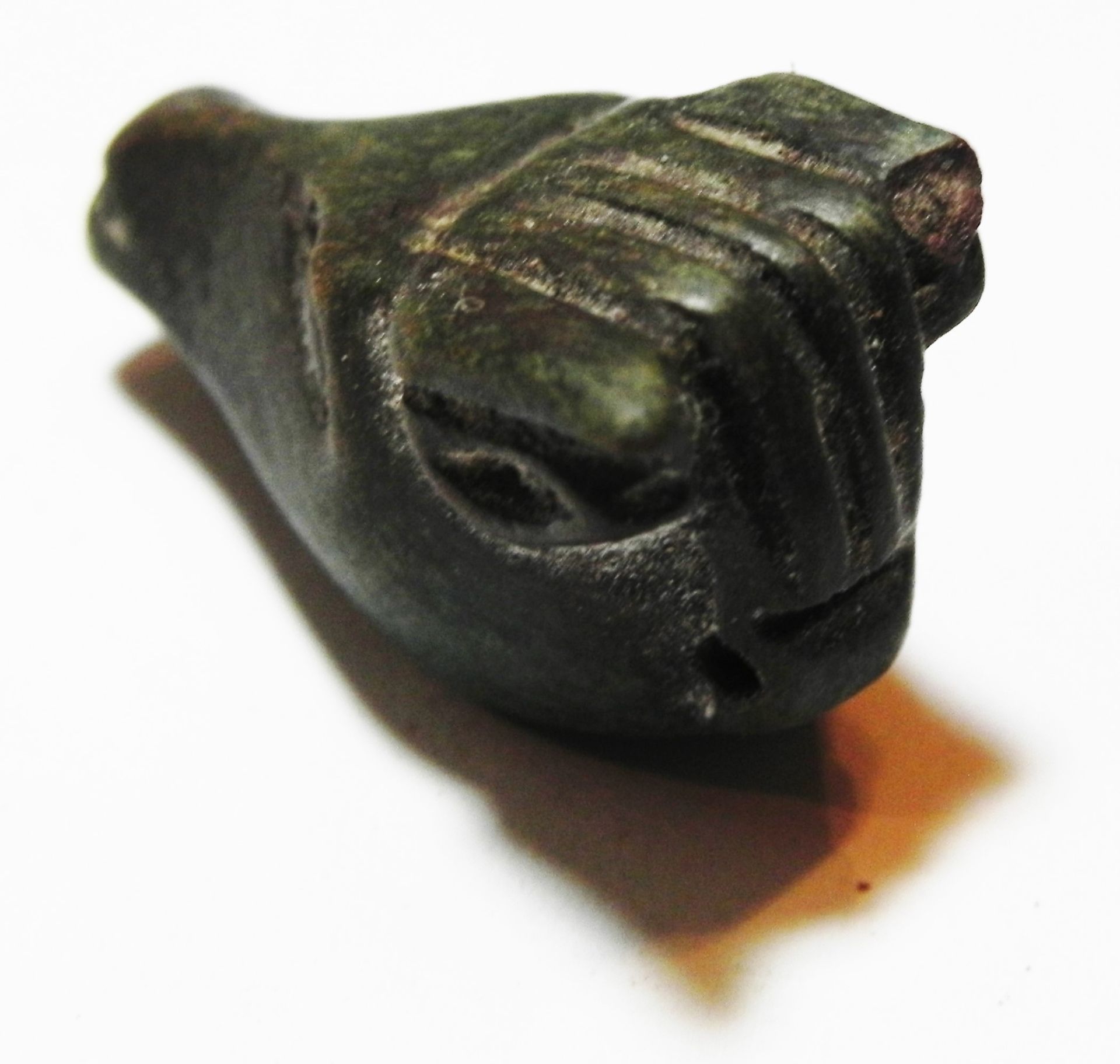 ANCIENT EGYPT, NEW KINGDOM. STONE BULL'S HEAD 1400 - 1200 B.C