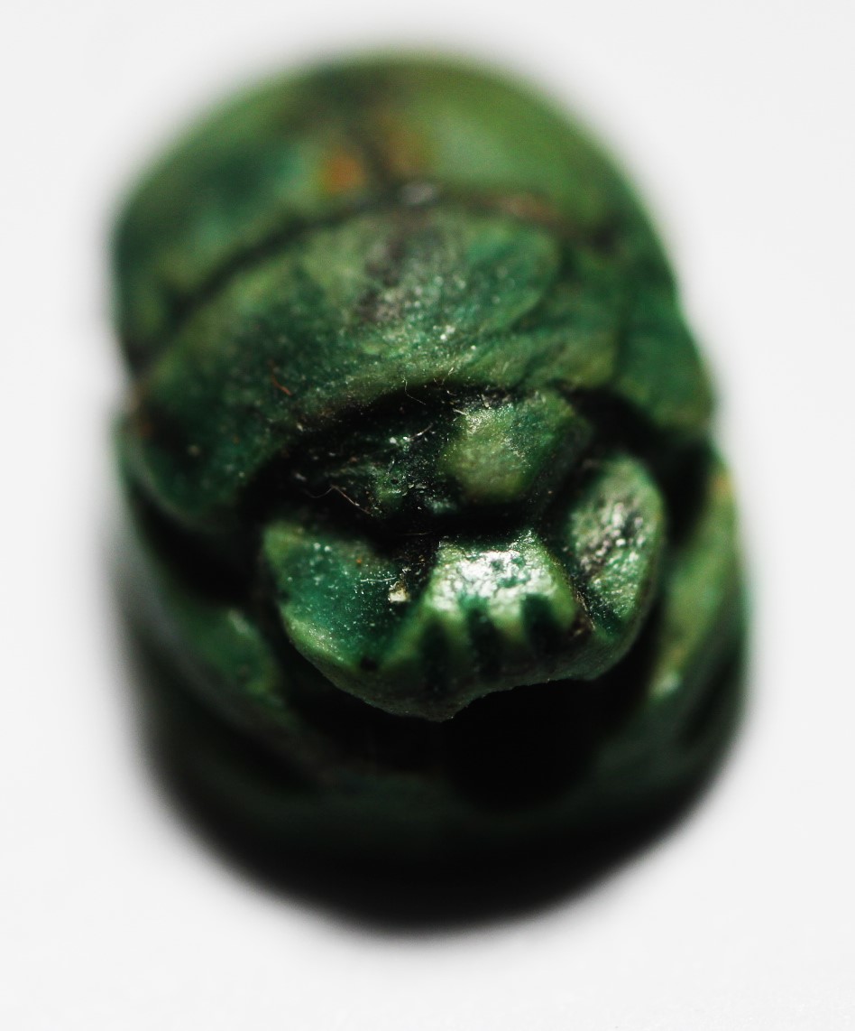 ANCIENT EGYPT. NEW KINGDOM STONE SCARAB. 1400 - 1300 B.C