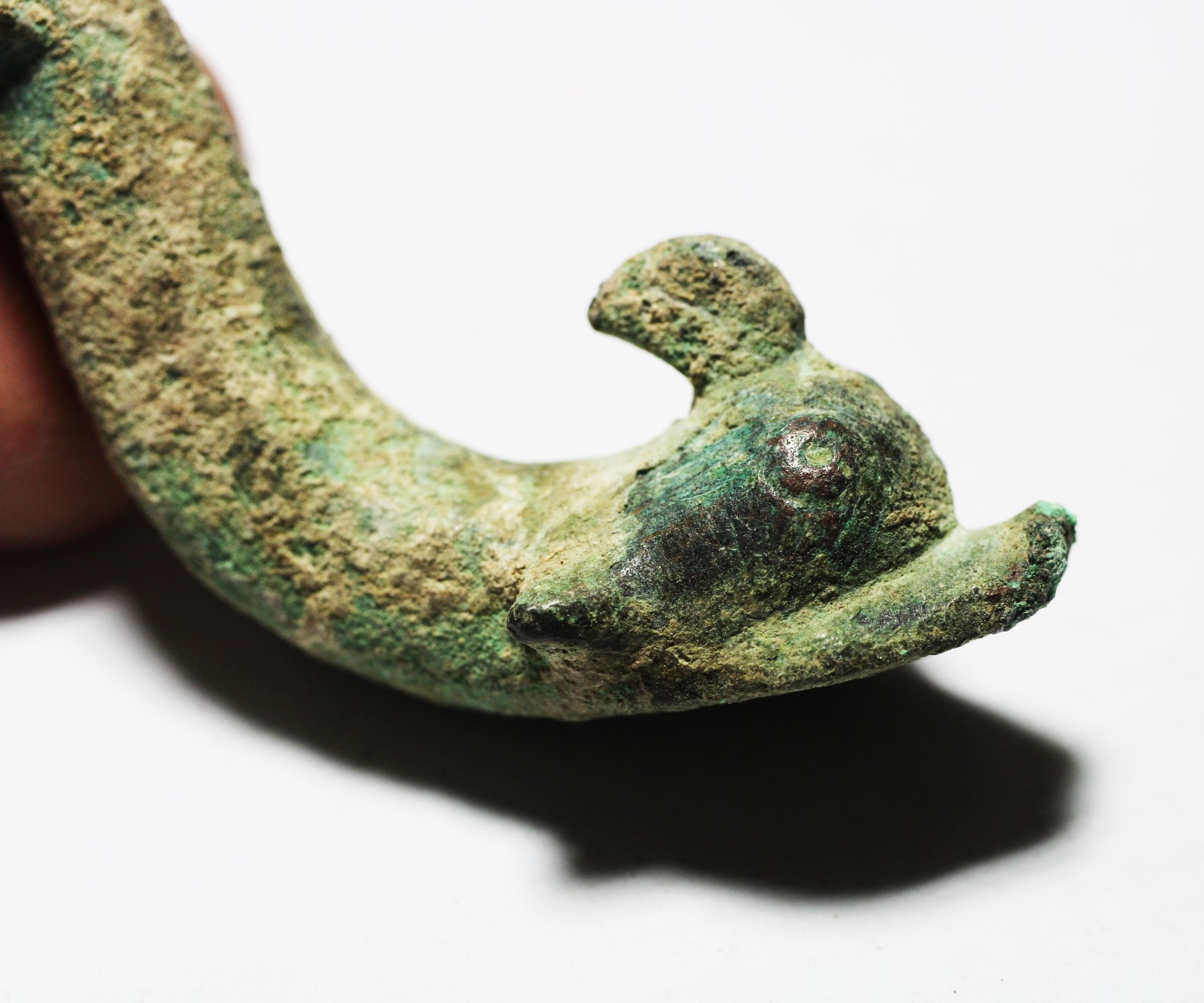 ANCIENT ROMAN. AS FOUND BRONZE FISH OR DOLPHIN. 200 A.D