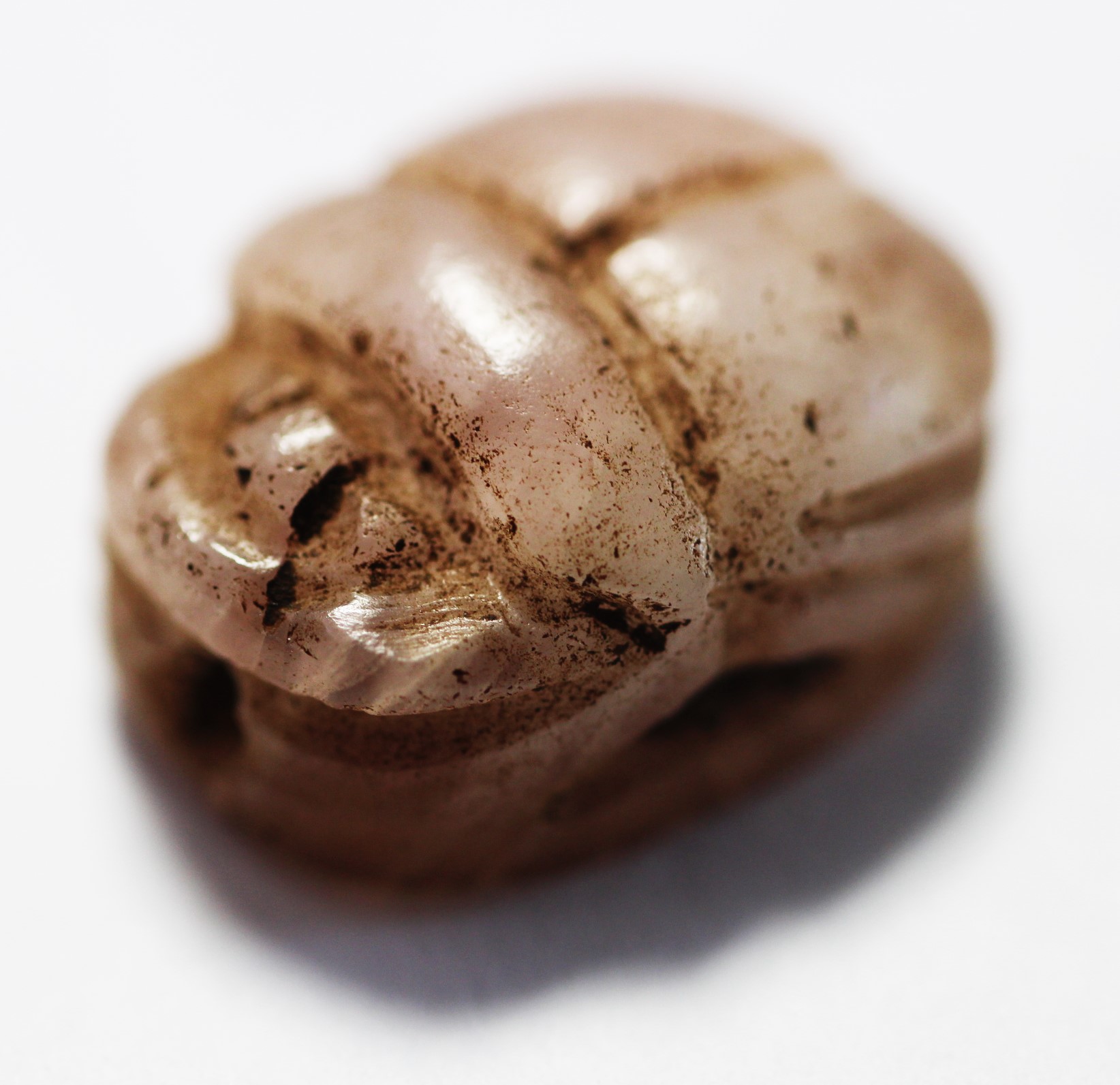 Acropolo. ANCIENT EGYPT. NEW KINGDOM STONE SCARAB 1400 - 1200 B.C. EYE ...