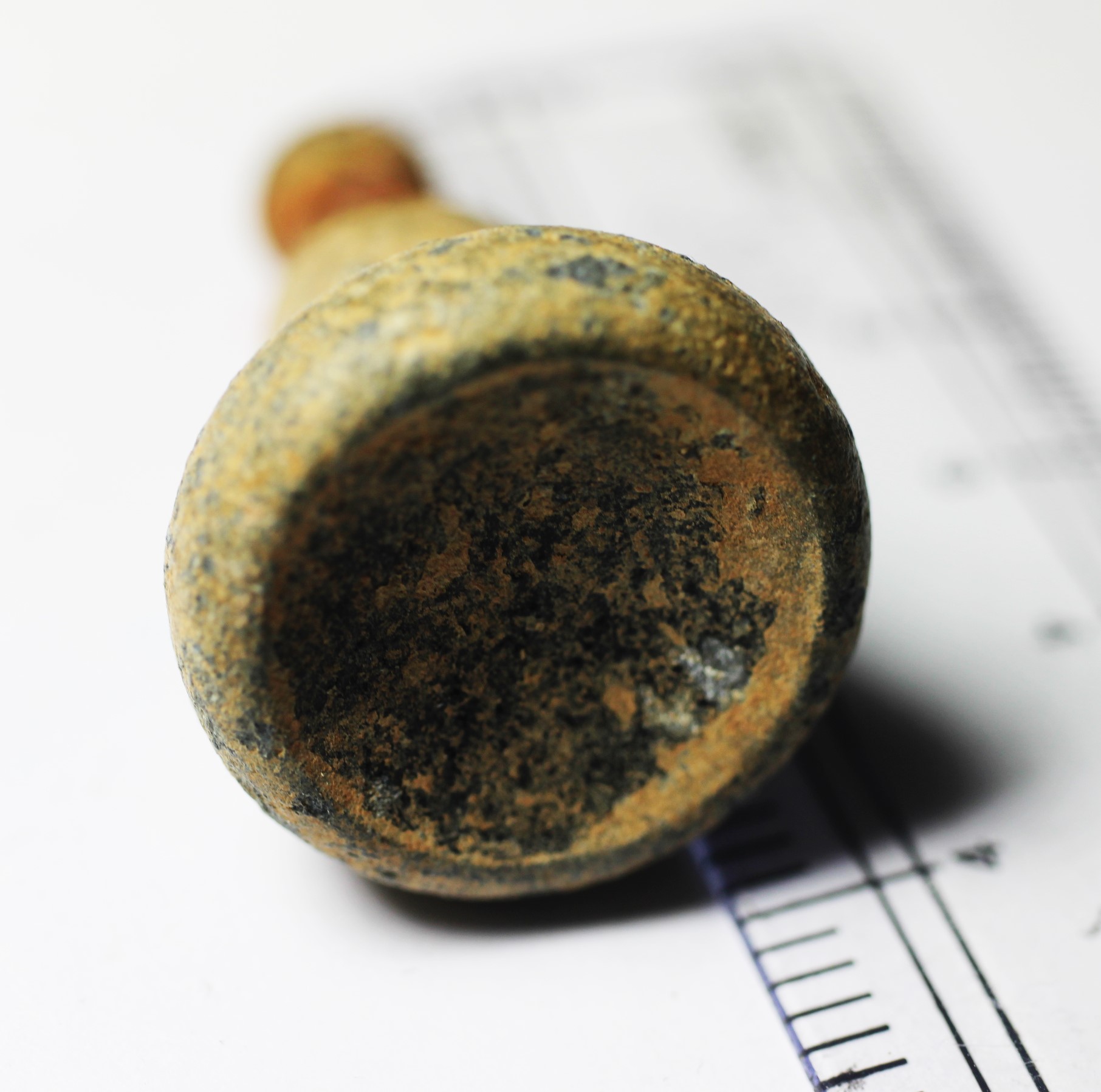 ANCIENT BYZANTINE BRONZE SCALE WEIGHT. 800 - 1000 A.D