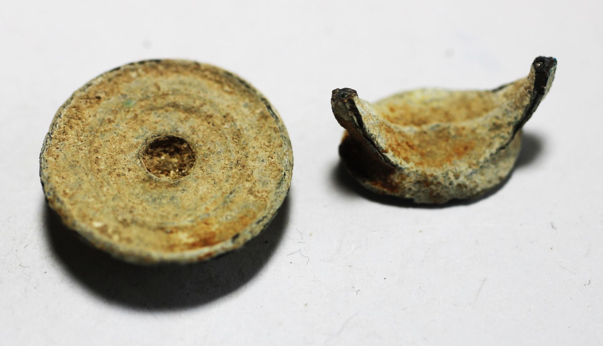 ANCIENT LEAD. HASMONEAN ERA. RING AND AMULET. 1ST CENTURY A.D