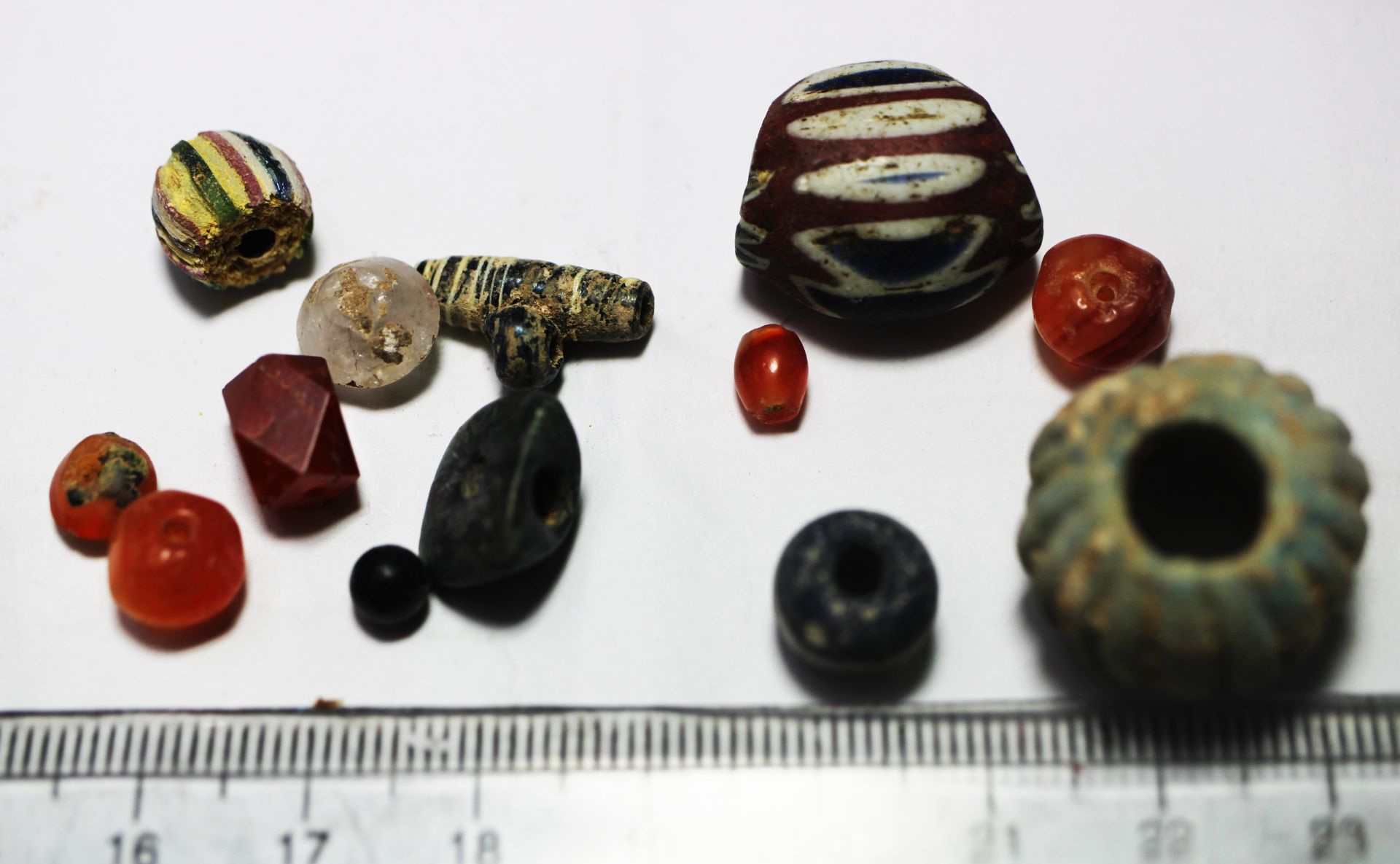 ANCIENT BEADS. STONE. GLASS. FAIENCE. 1400 B.C - BYZANTINE ERA