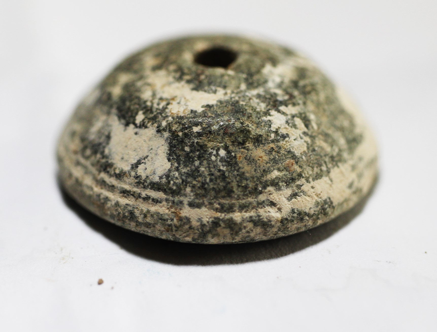 ANCIENT ROMAN STONE SPINDLE WHORL. 200 - 300 A.D