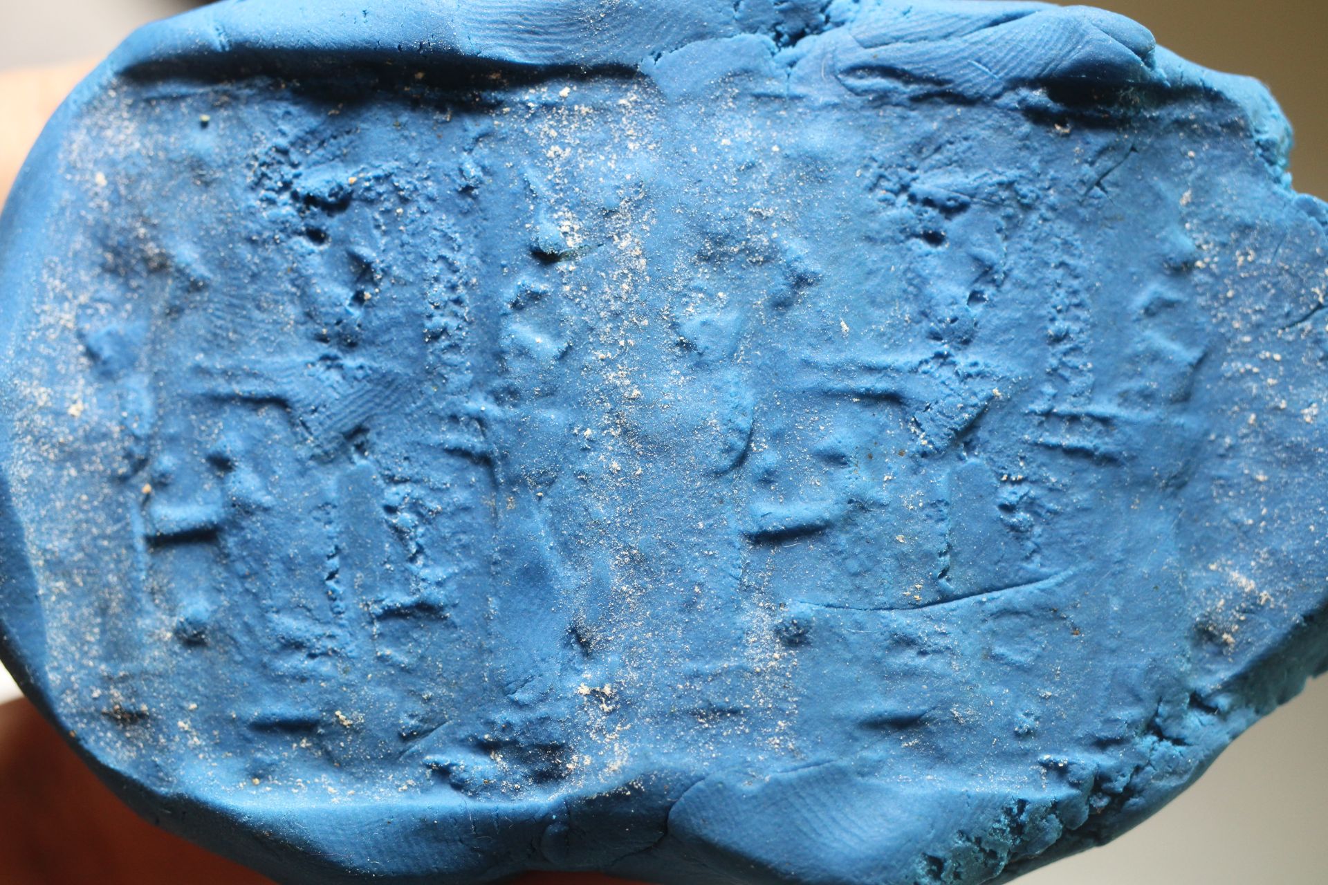 LATE BRONZE AGE. 1400 - 1200 B.C. STONE CYLINDER SEAL.