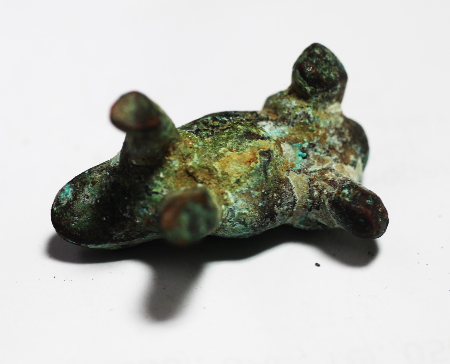 ANCIENT EGYPT. BRONZE FIGURE OF A FROG. 600 - 300 B.C