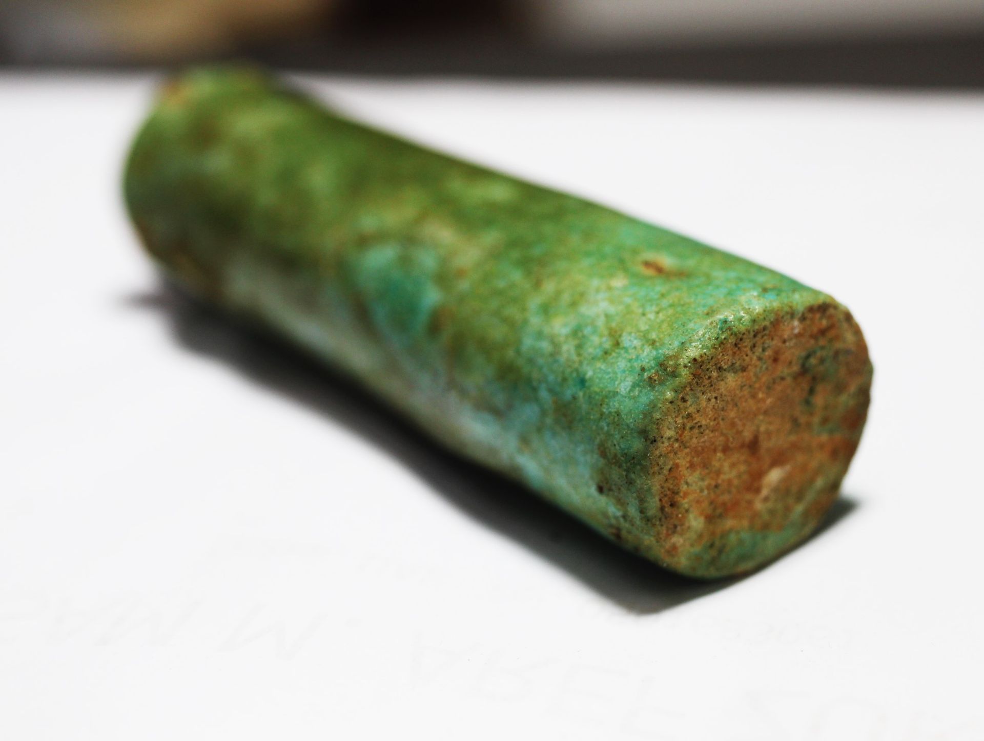 ANCIENT EGYPT. ROMAN GLAZED TERRACOTTA KOHL VESSEL. 400 A.D