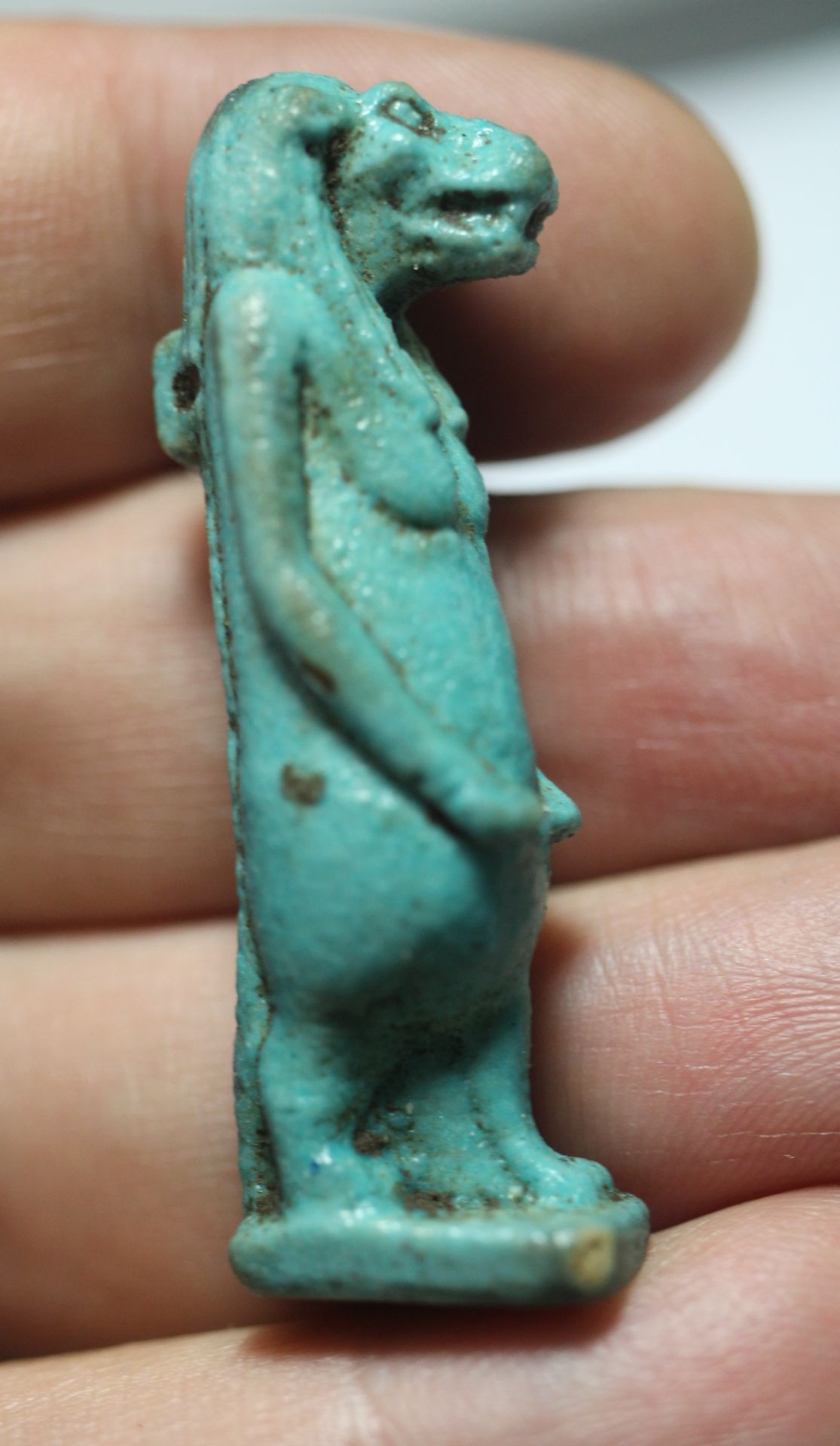 ANCIENT EGYPT. BEAUTIFUL TAWERET AMULET 600 - 300 B.C