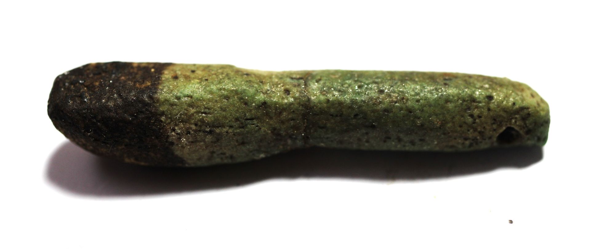 ANCIENT EGYPT. FAIENCE PHALLUS? AMULET. 600 - 300 B.C