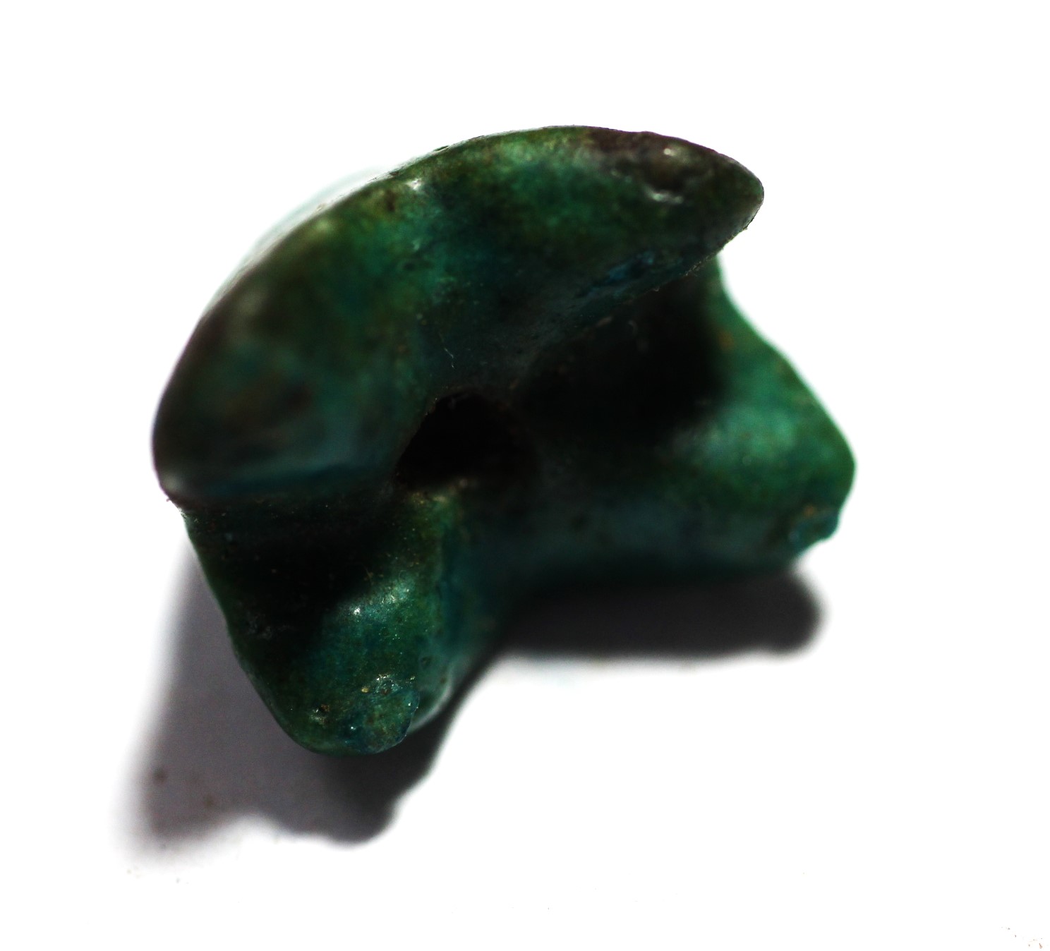 ANCIENT EGYPT. FAIENCE LOTUS FLOWER AMULET. 600 - 300 B.C