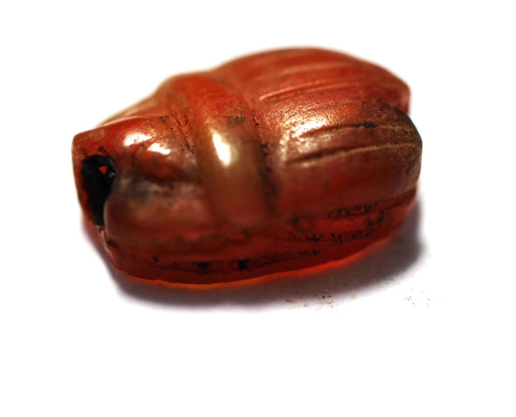 ANCIENT EGYPT. NEW KINGDOM STONE SCARAB. 1400 - 1200 B.C