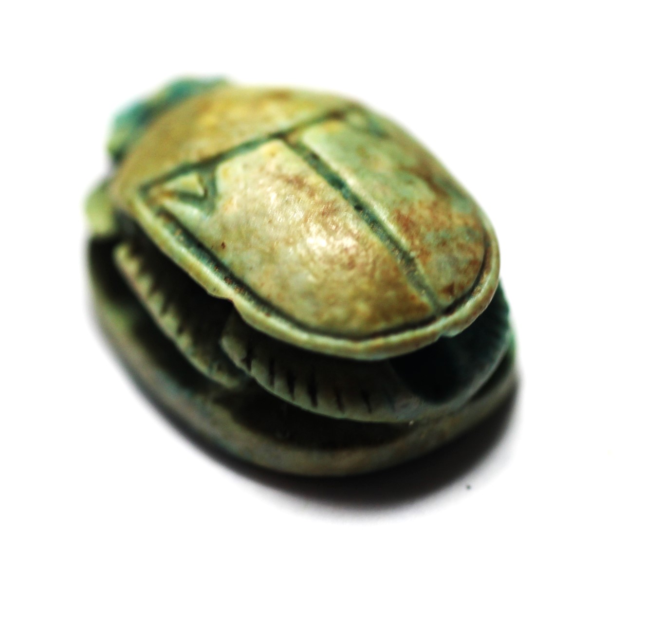 ANCIENT EGYPT. STONE SCARAB. 15TH CENT. B.C