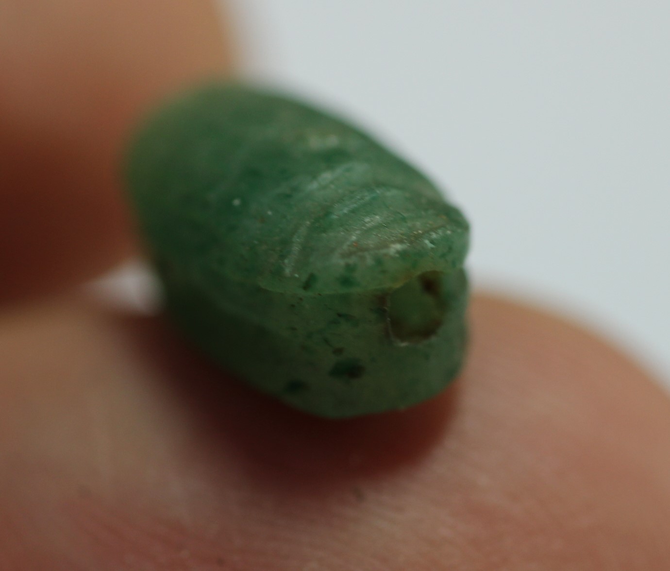 ANCIENT EGYPT. VERY RARE LIBYAN GLASS SCARAB. 13TH CENTURY B.C ...