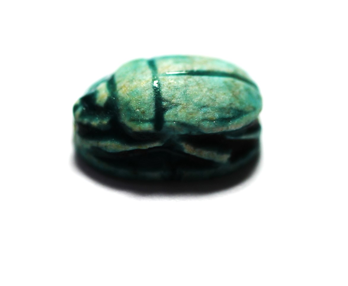 Ancient Egypt. New Kingdom. 1400 - 1200 B.C Stone Scarab