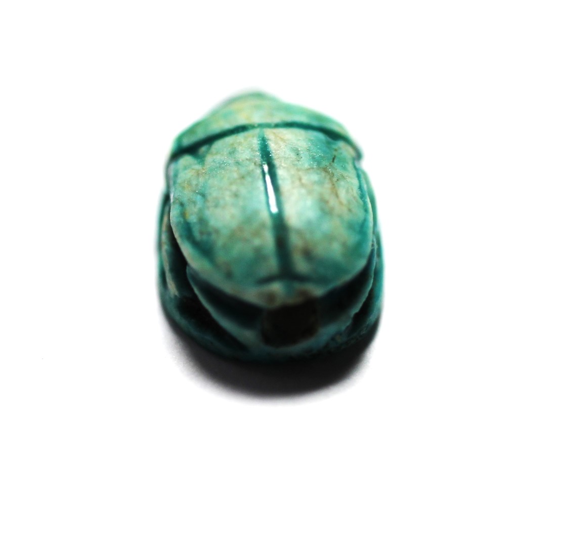 Ancient Egypt. New Kingdom. 1400 - 1200 B.C Stone Scarab