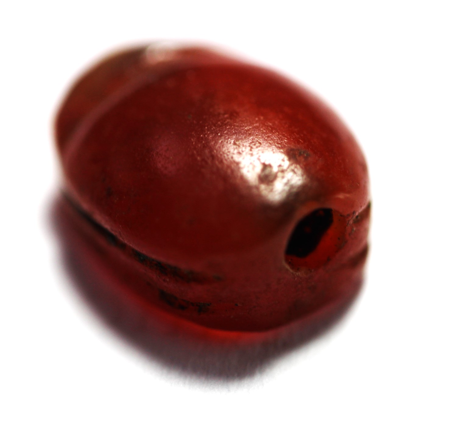 ANCIENT EGYPT - BEAUTIFUL CARNELIAN STONE SCARAB. NEW KINGDOM .1400 B.C.
