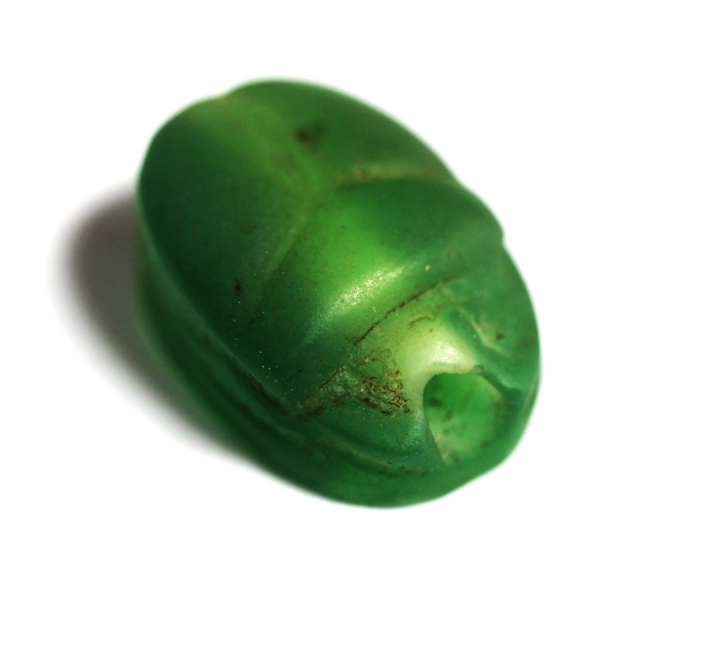 ANCIENT EGYPT. NEW KINGDOM LIBYAN GLASS SCARAB. 1300 B.C