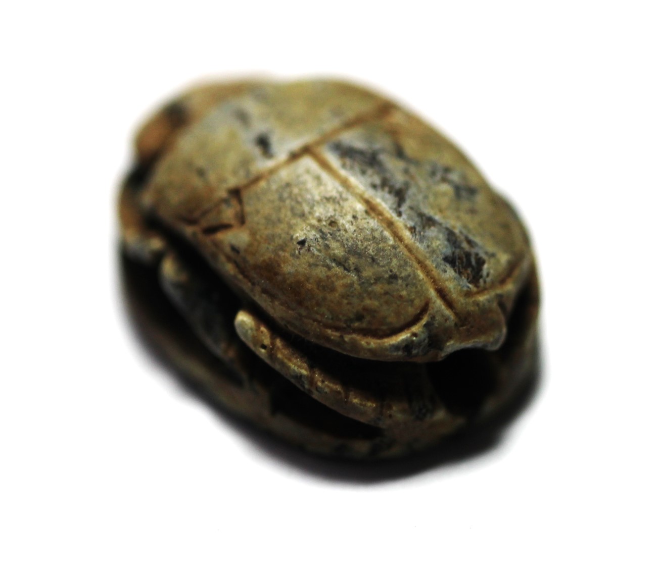 ANCIENT EGYPT. NEW KINGDOM STONE SCARAB. 13TH B.C