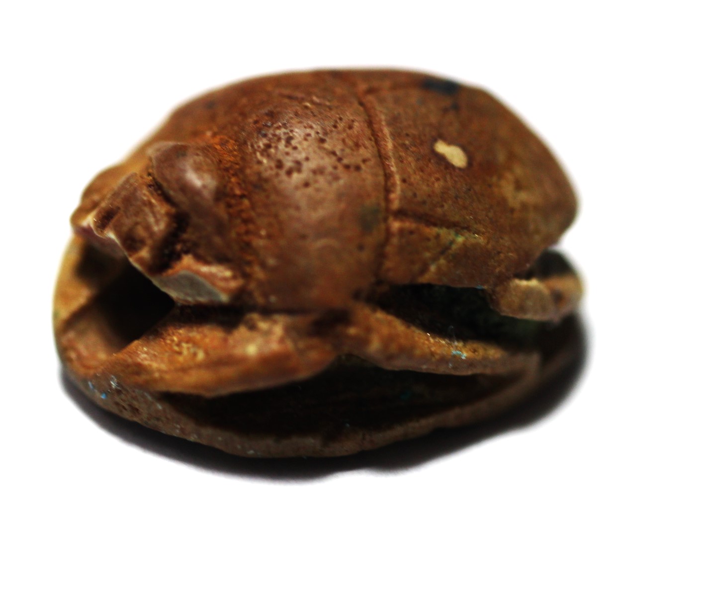 ANCIENT EGYPT , NEW KINGDOM STONE SCARAB. 1250 B.C