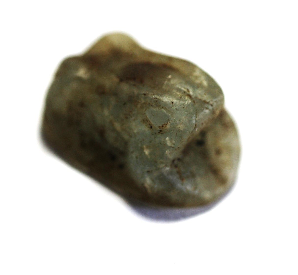 ANCIENT EGYPT. NEW KINGDOM. STONE FROG SHAPED SCARABOID. 1250 B.C