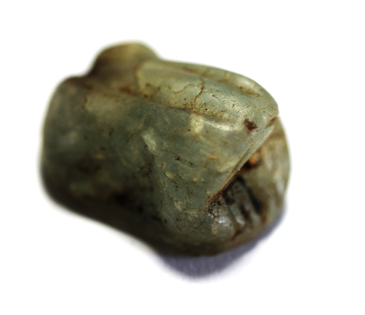 ANCIENT EGYPT. NEW KINGDOM. STONE FROG SHAPED SCARABOID. 1250 B.C