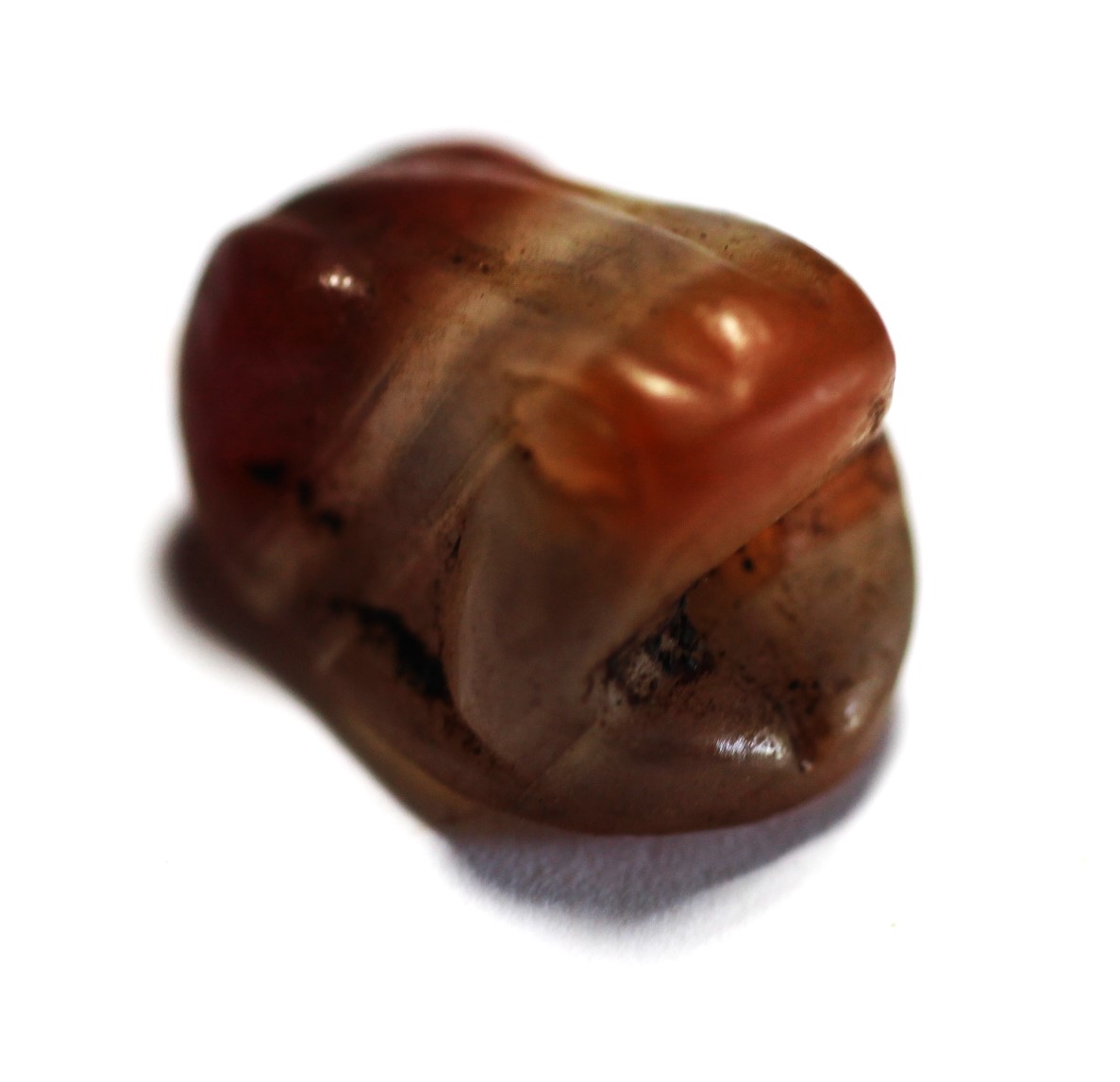 ANCIENT EGYPT. NEW KINGDOM. STONE FROG SHAPED SCARABOID. 1250 B.C