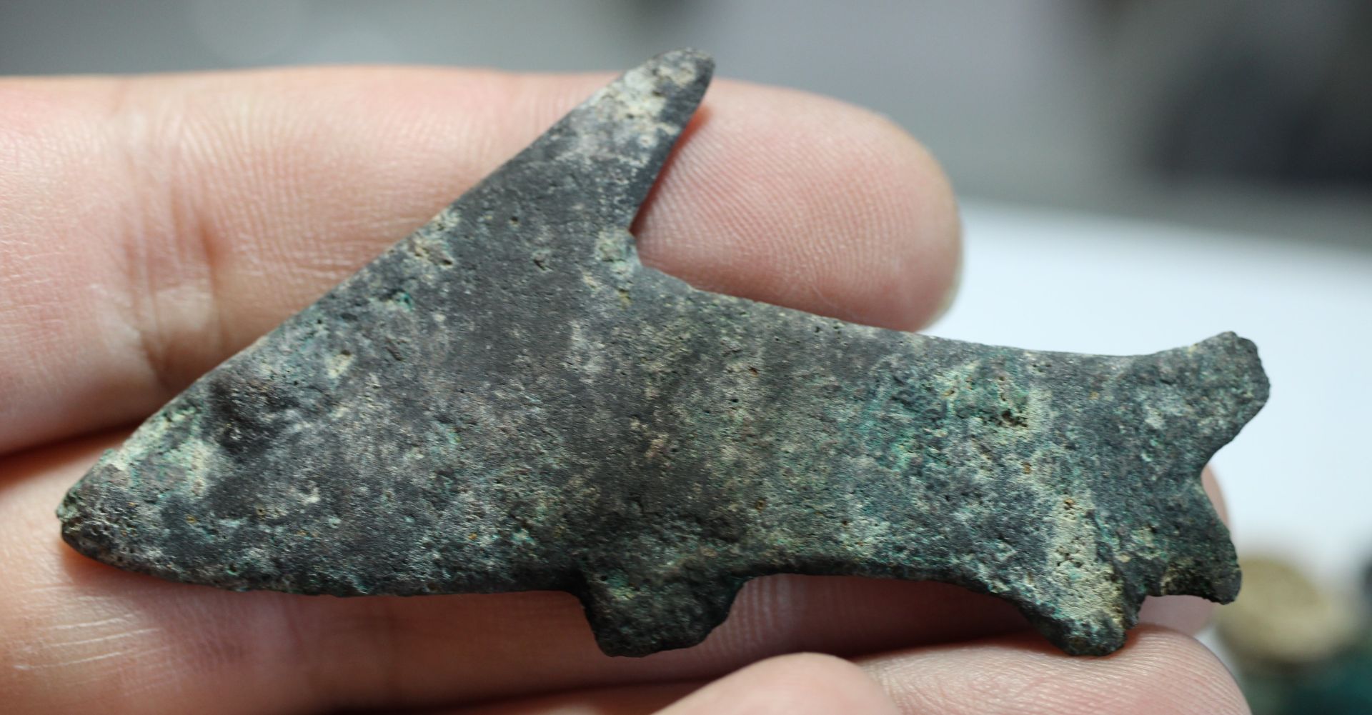 Acropolo. ANCIENT EGYPT. BRONZE FISH . 600 - 300 B.C