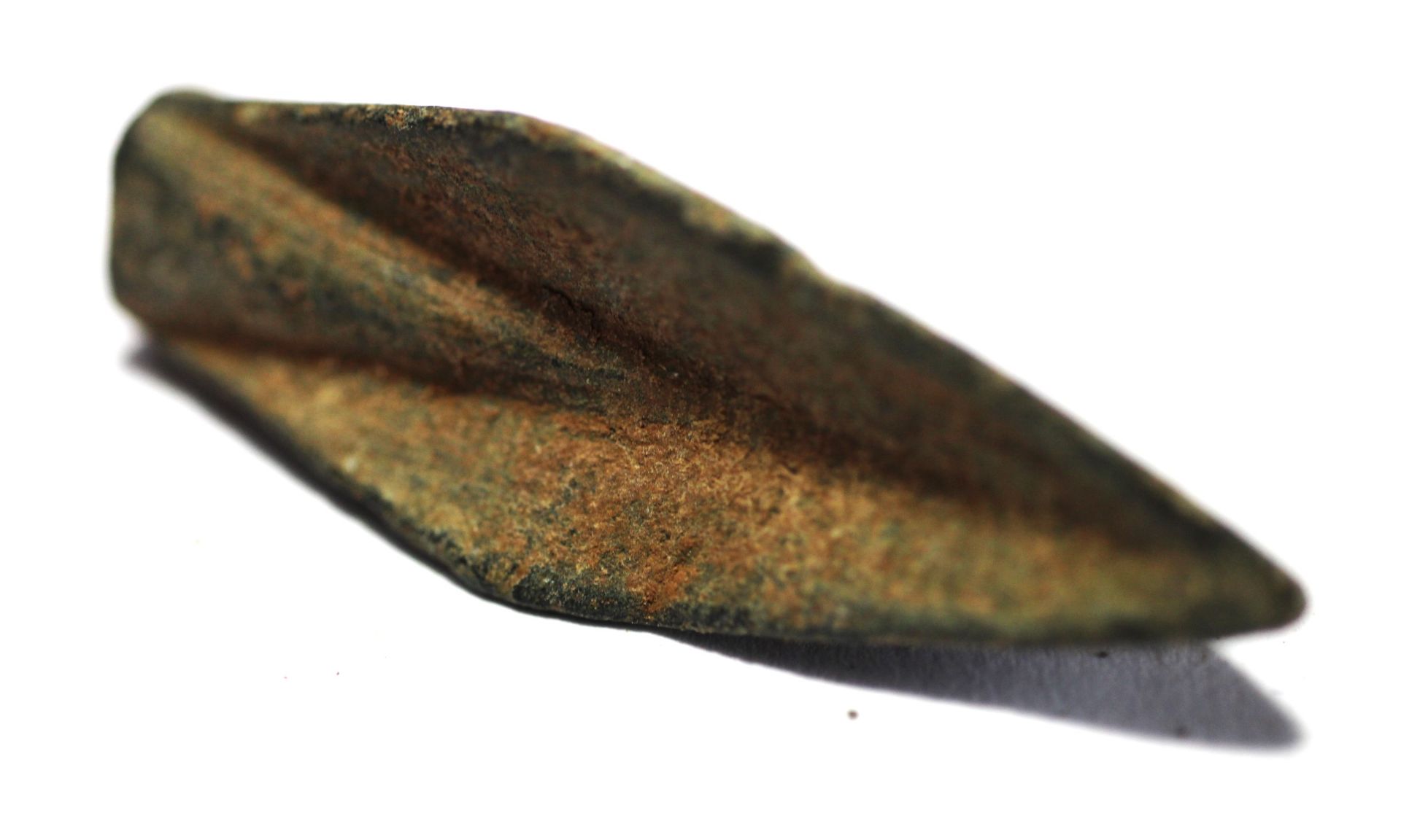 ANCIENT HOLY LAND, PERSIAN OCCUPATION BRONZE ARROW HEAD. 600 - 400 B.C