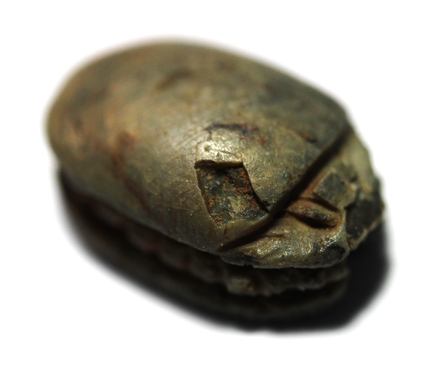 ANCIENT EGYPT. NEW KINGDOM STONE SCARAB. 1400 - 1200 B.C