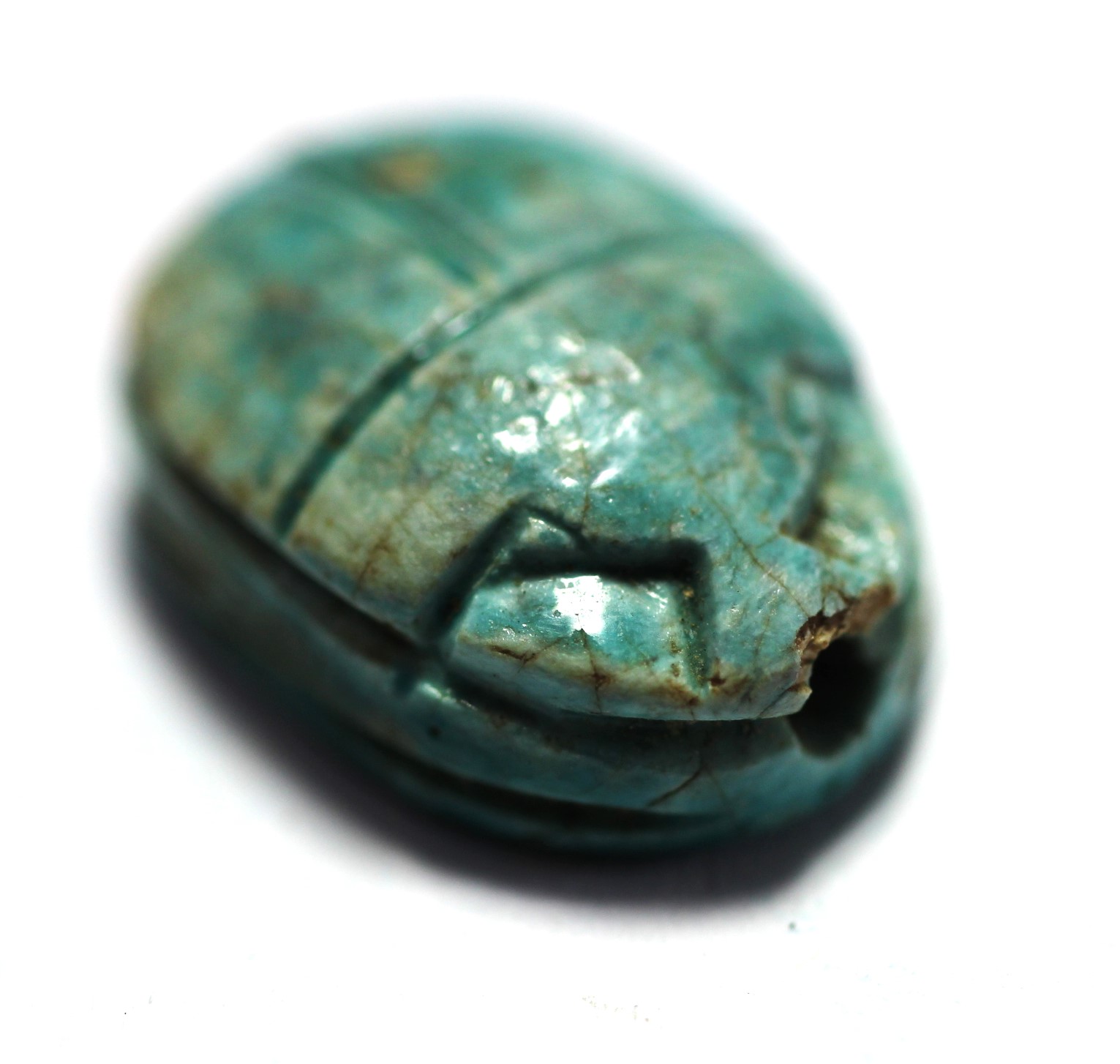 Acropolo. ANCIENT EGYPT , NEW KINGDOM STONE SCARAB. 1400 B.C