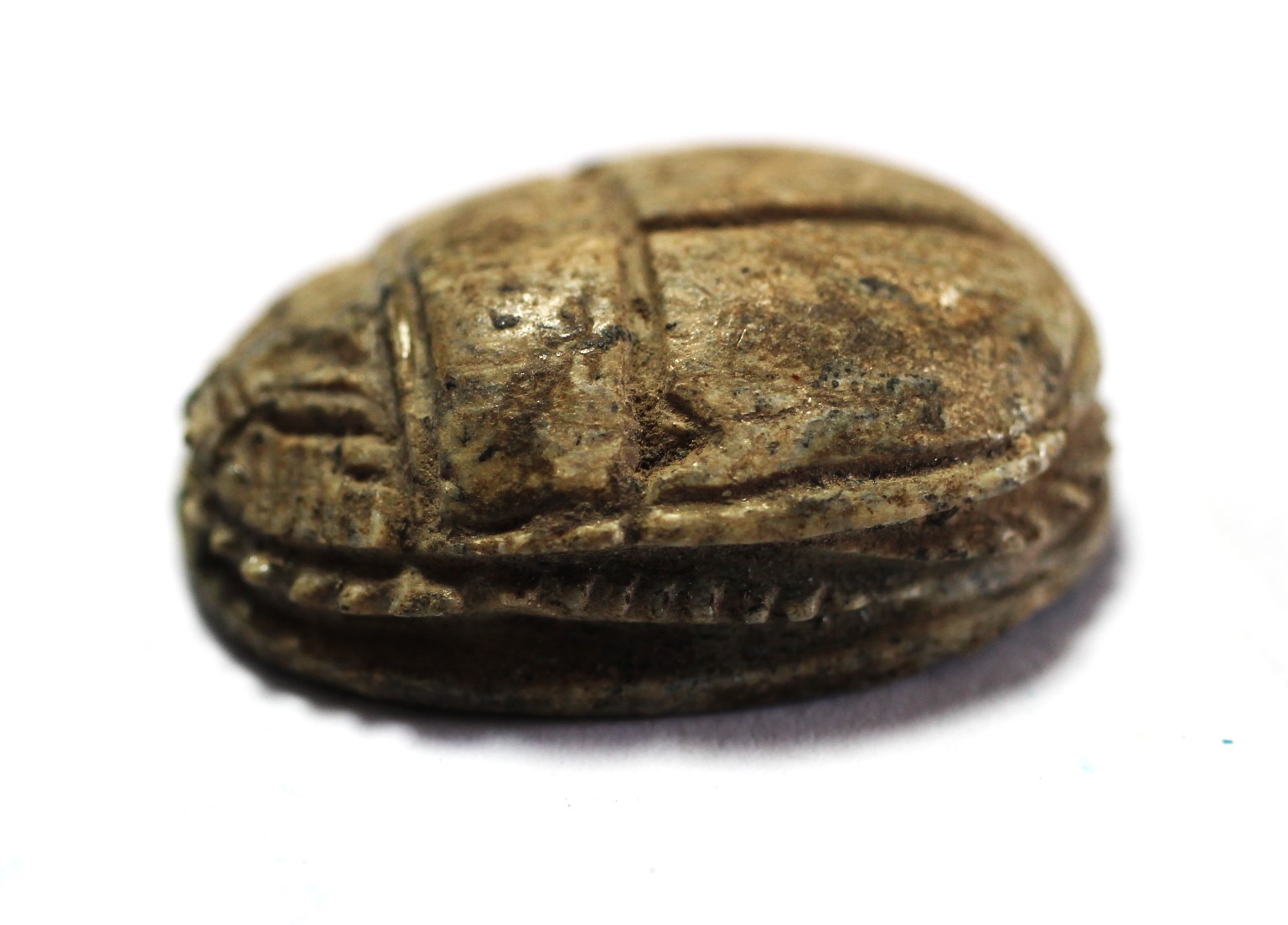 ANCIENT EGYPT. NEW KINGDOM STONE SCARAB. 1250 B.C