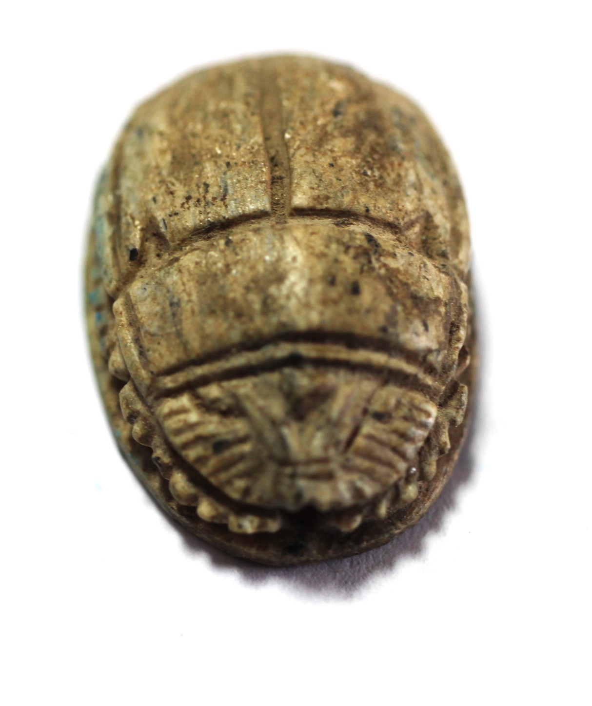 ANCIENT EGYPT. NEW KINGDOM STONE SCARAB. 1250 B.C