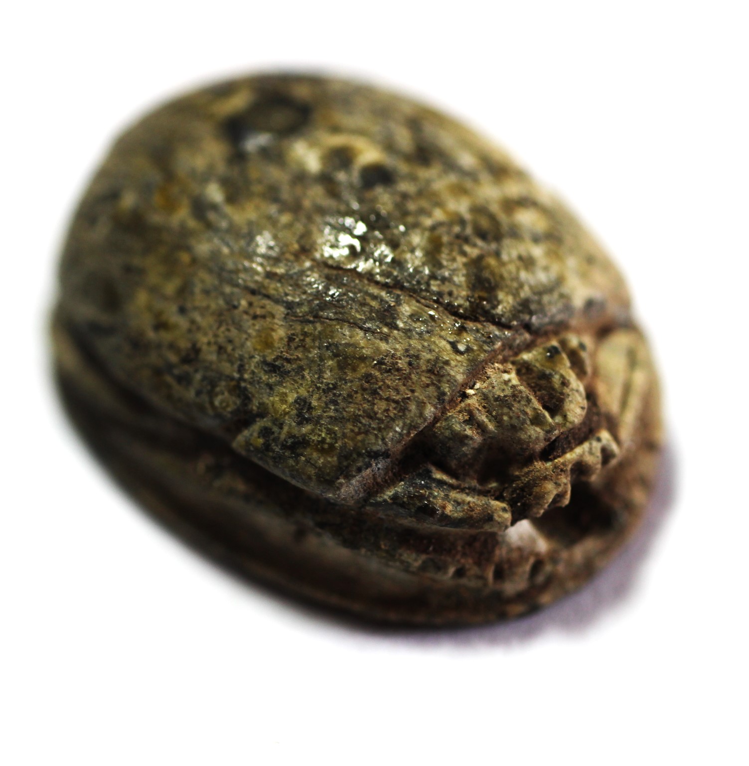 ANCIENT EGYPT. NEW KINGDOM STONE SCARAB. 1250 B.C